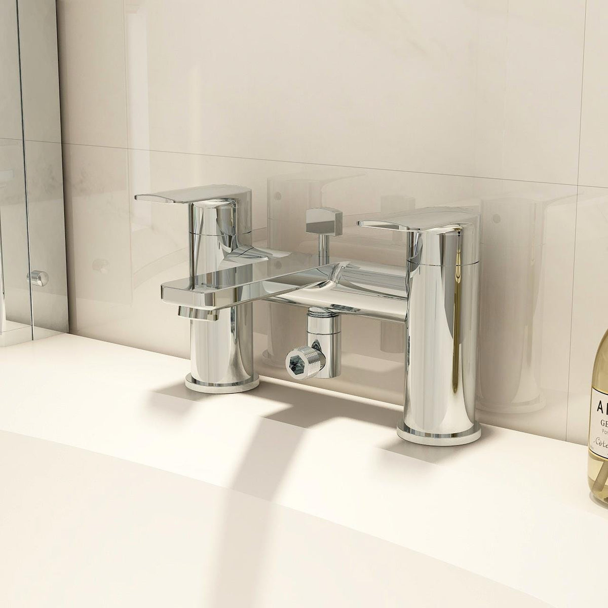 Imex Suburb Bath Shower Mixer Tap with Kit (Incl Hose, Handset And Wal ...