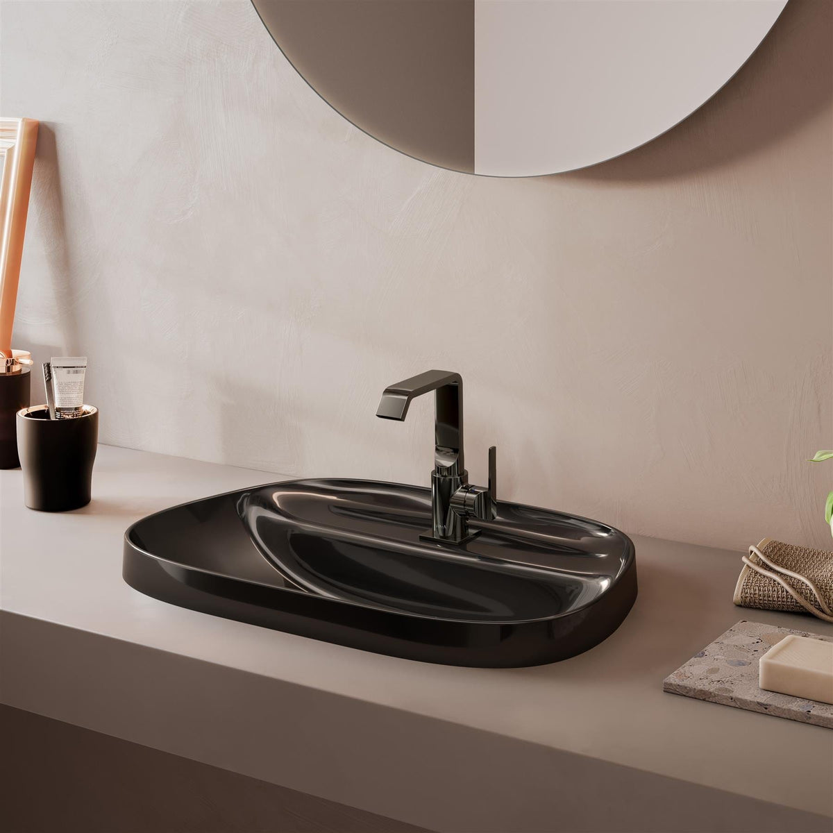 VitrA Suit Basin Mixer Tap with Side Lever – UK Bathroom Store