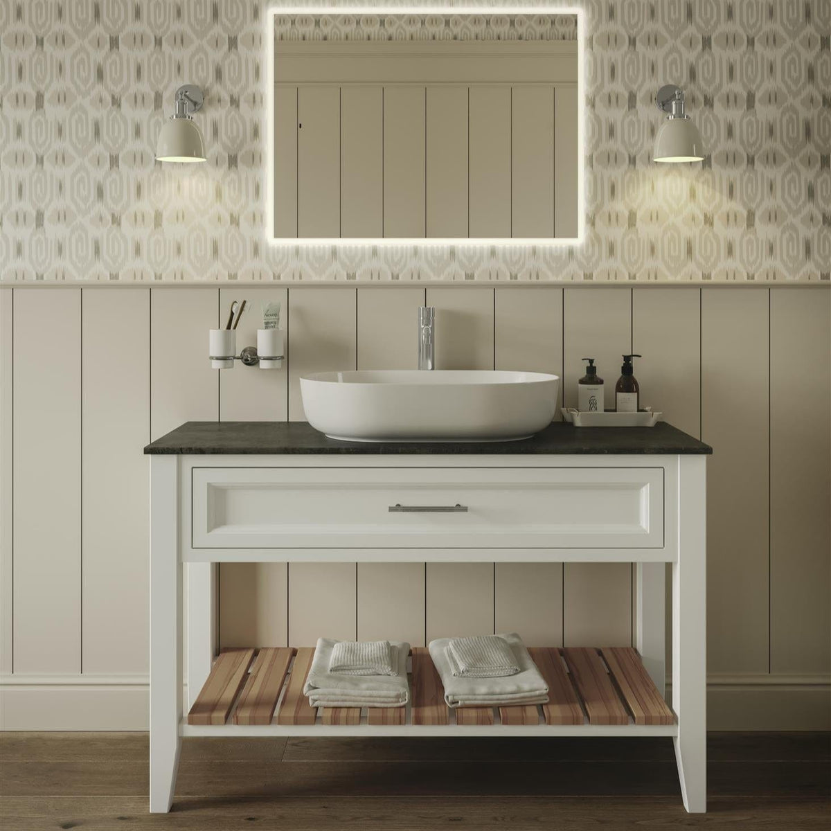 Heritage Keymer Large Oblong Countertop Basin – UK Bathroom Store
