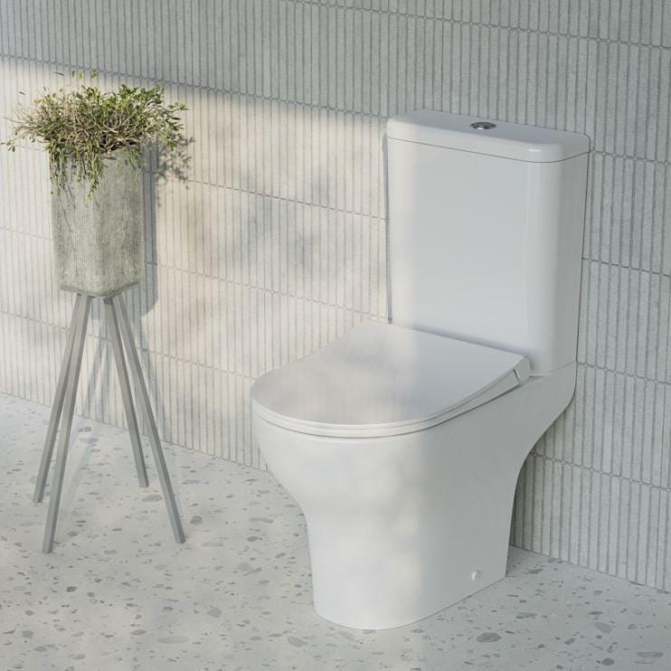 VitrA Zentrum Close Coupled Open Back Toilet with Soft Close Seat – UK ...