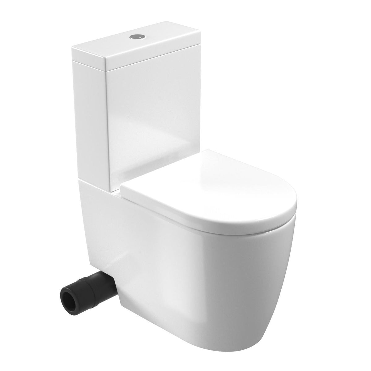 Saneux Uni Close Coupled Rimless Toilet - Right or Left Hand Soil Exit ...