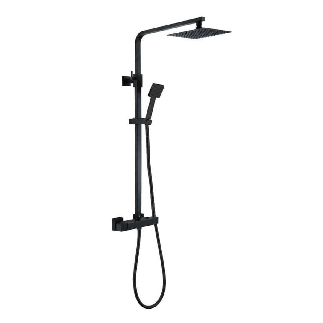 Aquarius RainLux Eco Square Adjustable Exposed Bar Shower System – UK ...