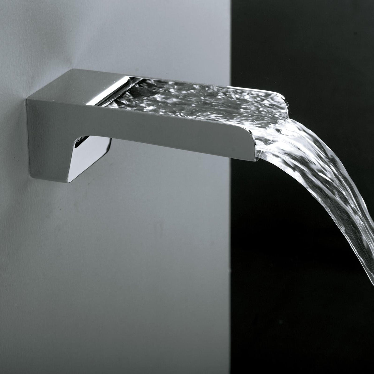 Flova Cascade Wall Mounted Bath Spout in Diamond Chrome – UK Bathroom Store